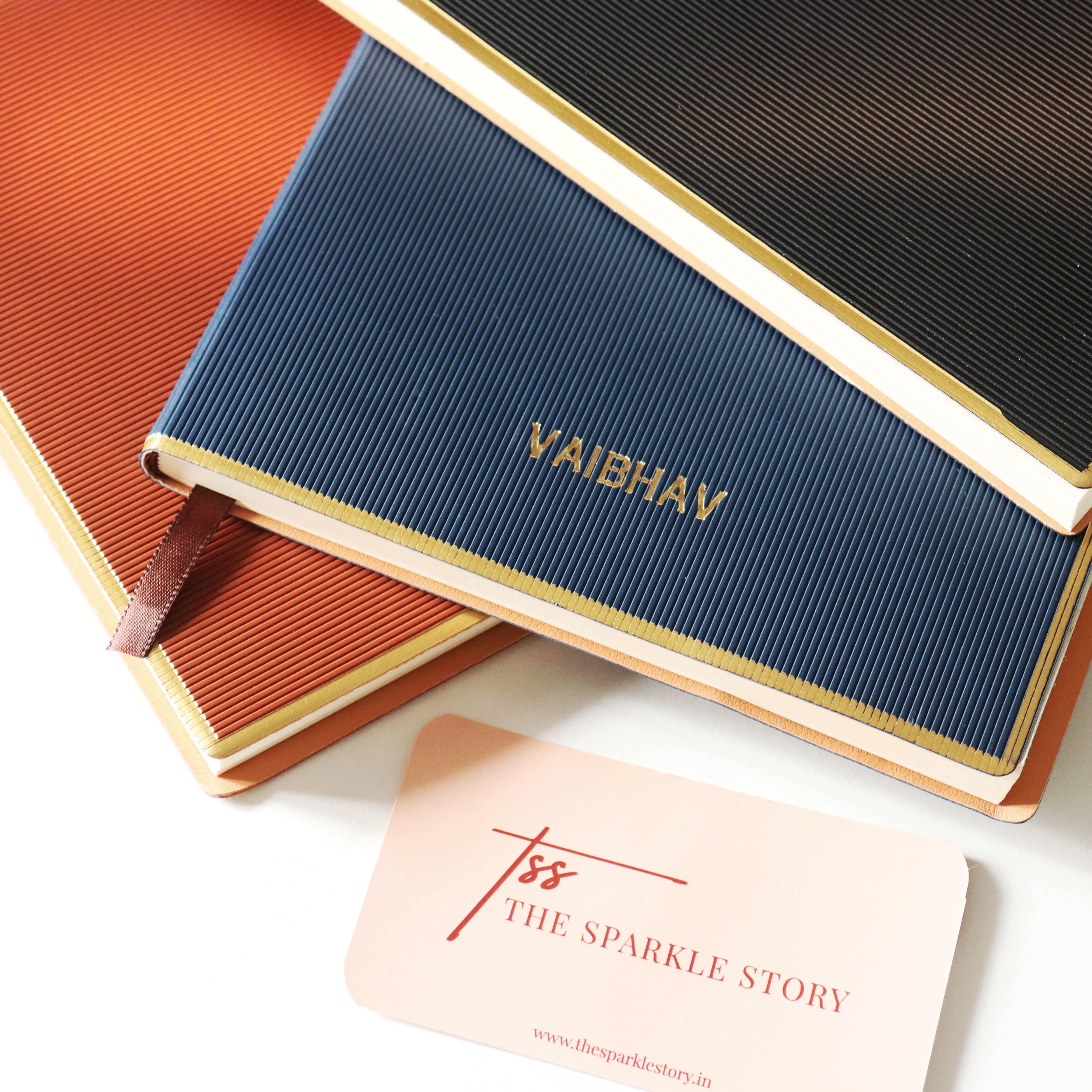 Personalized Softbound Notebook - Golden Edge - COD Not Applicable ...