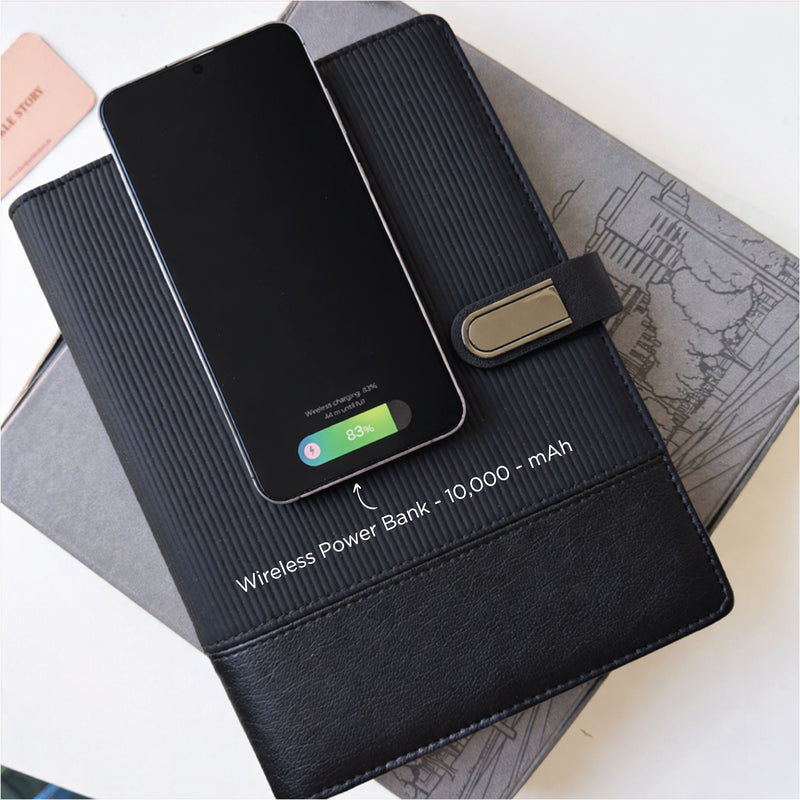 Personalized Power Bank Diary | Diary with Charging | Power Bank ...